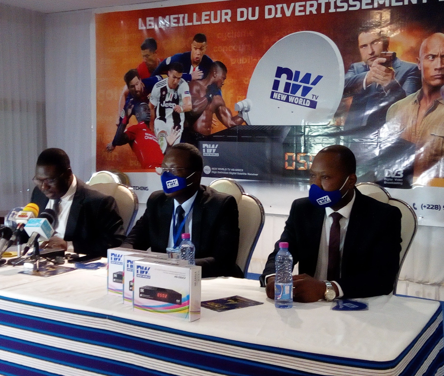 Le décodeur et l'abonnement de New World TV sont ramenés à 5000 FCFA jusqu'au 20 janvier 2021 ...